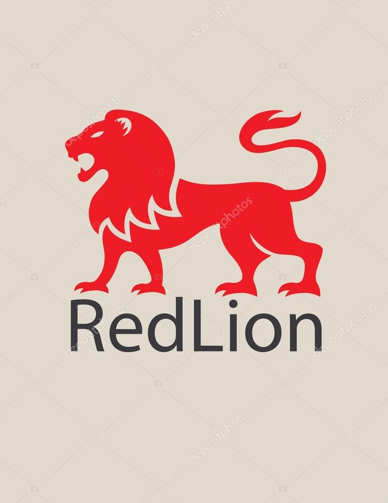 Vector: red lion logo | Red Lion Logo — Stock Vector © sumbajimartinus ...