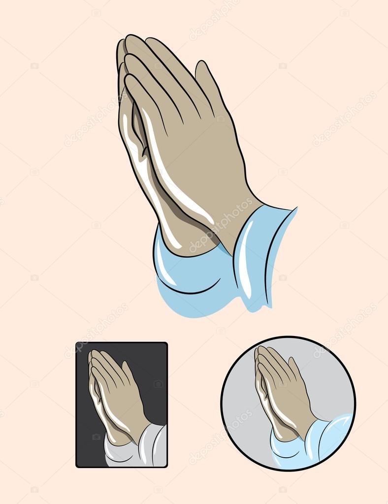 Prayer Hand, art vector design — Stock Vector © sumbajimartinus #85283824