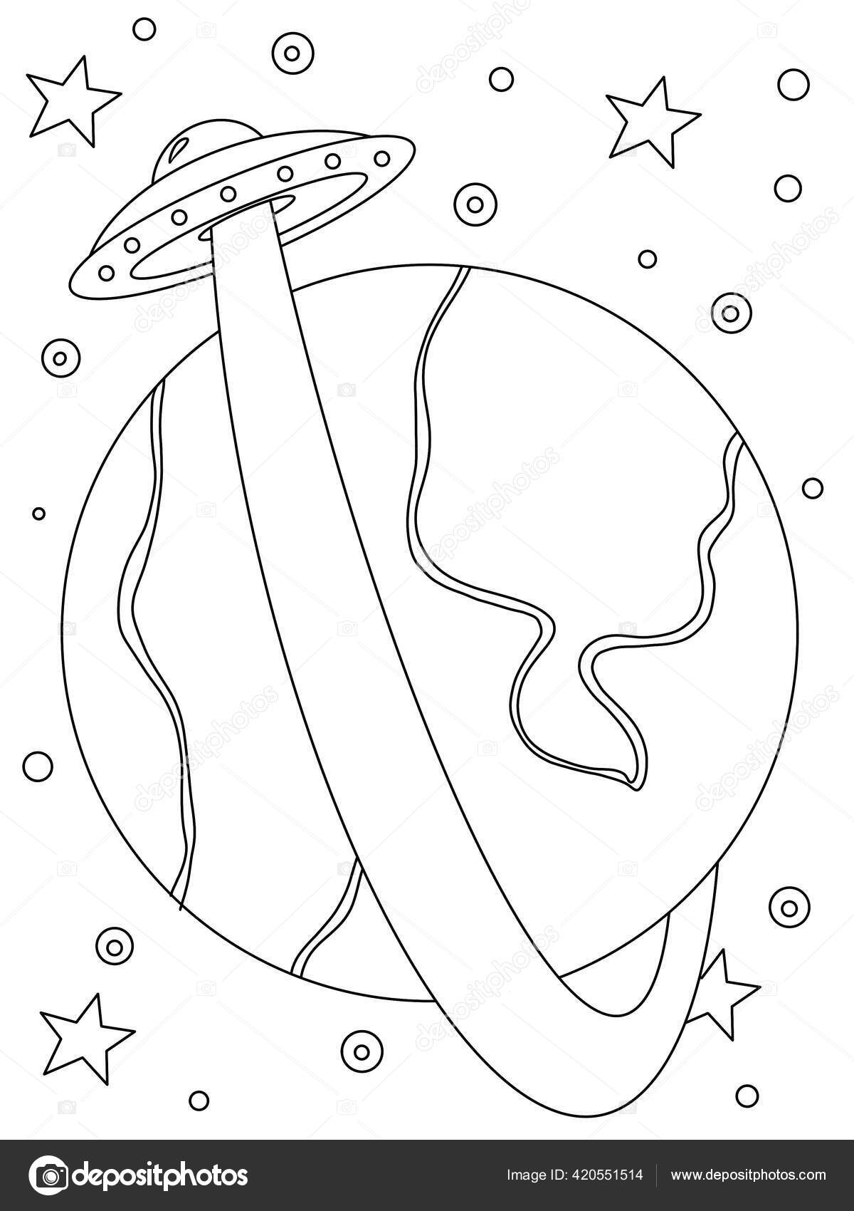 Planet Cosmo Coloring Pages