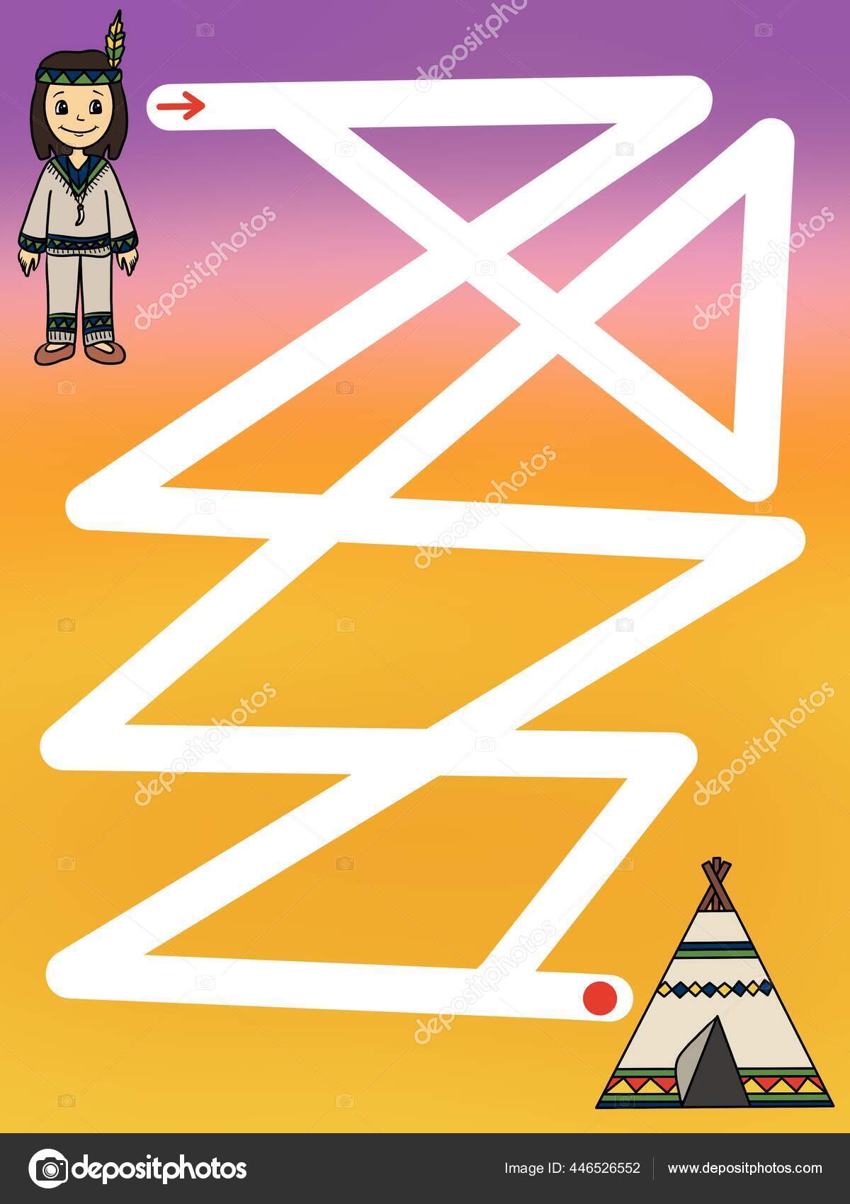 Funny Maze Labyrinth Kids Logical Game Stock Illustration by ...