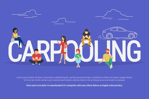ᐈ Carpool sign stock vectors, Royalty Free carpooling illustrations ...