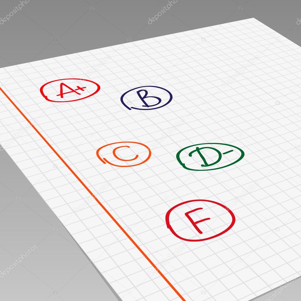 School grades — Stock Vector © Julia_Tim #51935687