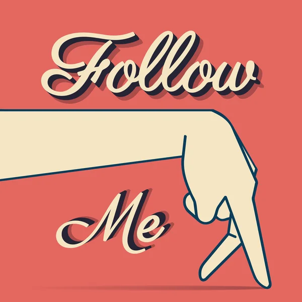 440 Follow me hand Vector Images | Depositphotos