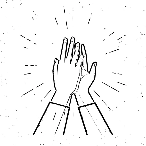 High Five Clipart Black And White