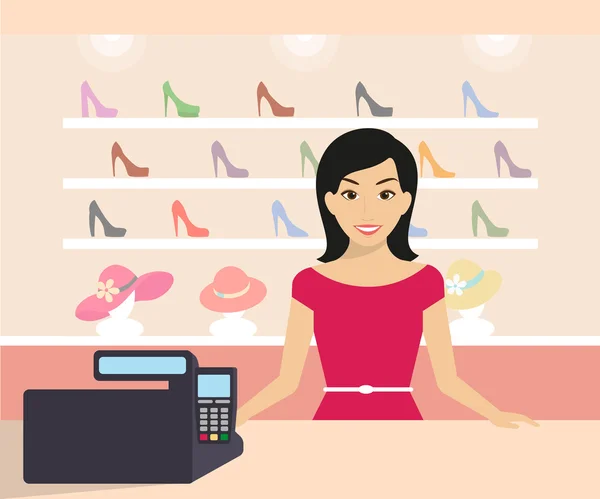 ᐈ Shop assistant cartoon stock images, Royalty Free shop assistant ...