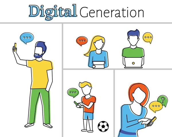 Digital generation Stock Vectors, Royalty Free Digital generation ...