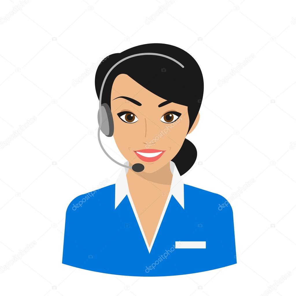 Female call centre operator — Stock Vector © Julia_Tim #83064680 Female call centre operator — Stock Vector © Julia_Tim #83064680