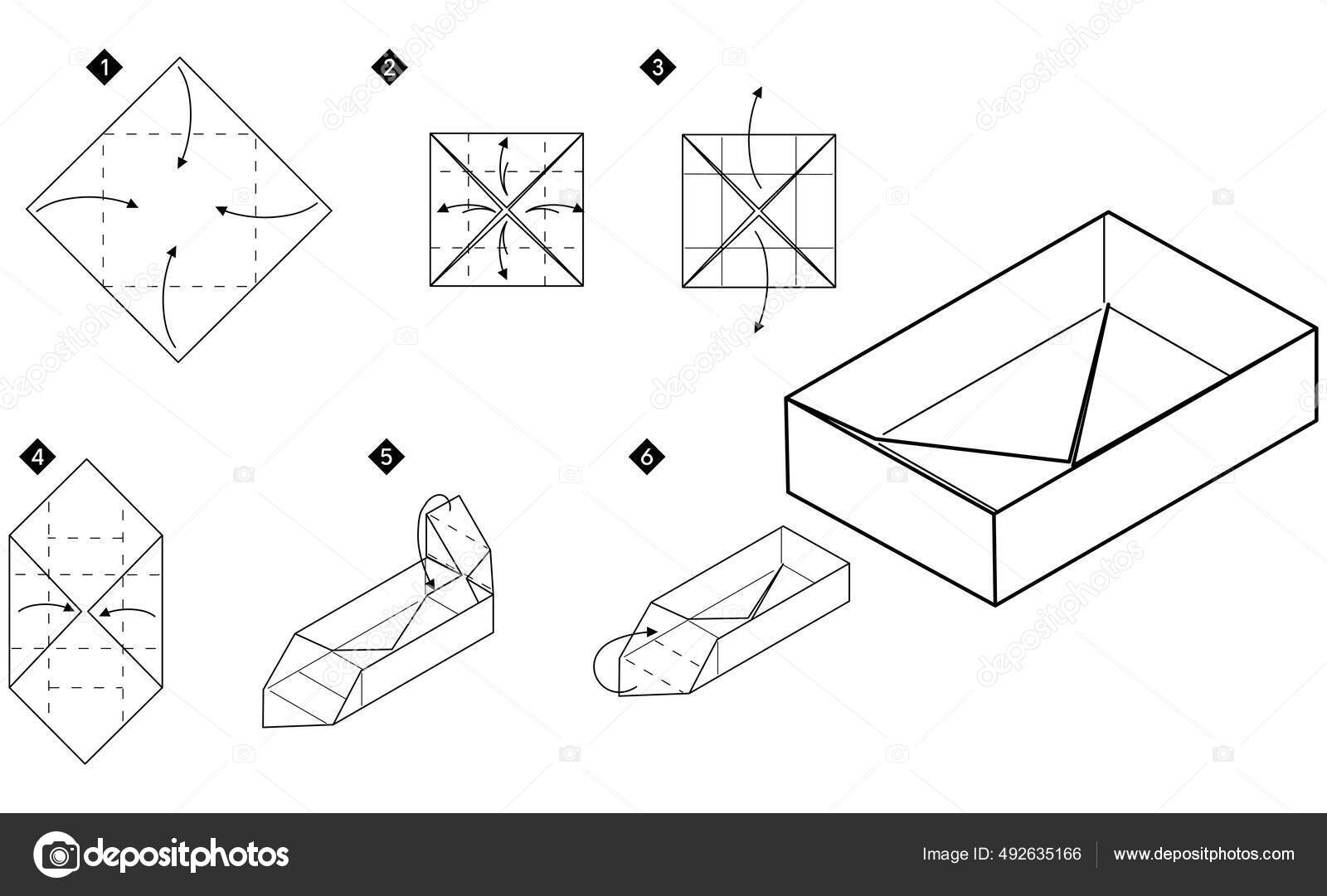 Caja De Origami Paso A Paso Cómo Hacer Una Caja Caramelo De Papel