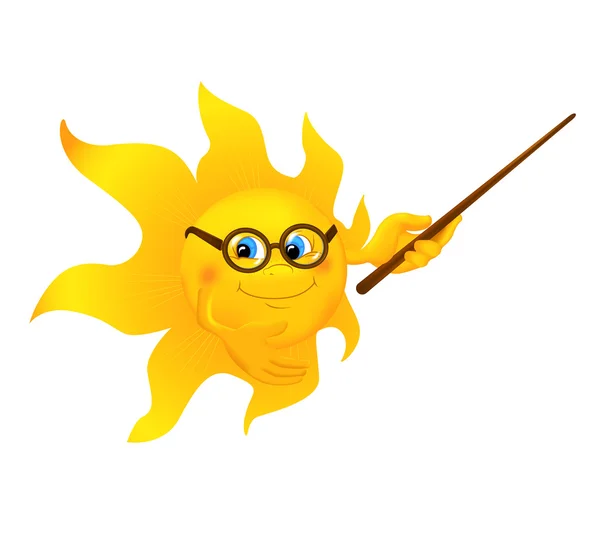 Funny cartoon sun reading a book Stock Vector Image by ©AnnaGarmatiy ...