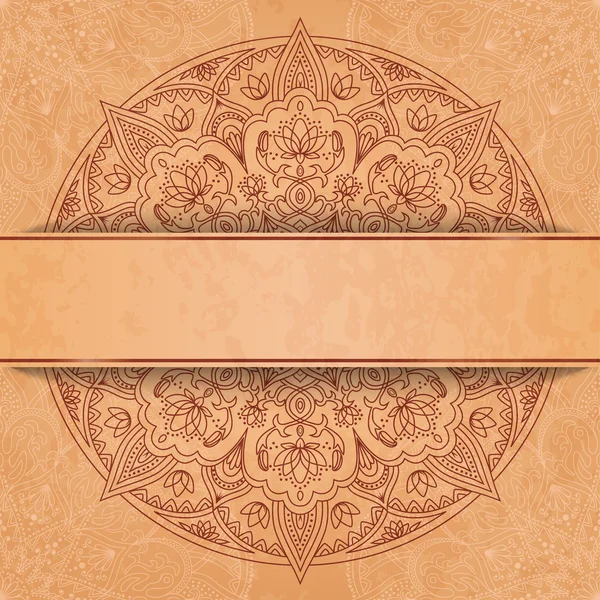 Mandala retro red background — Stock Vector © AnnaGarmatiy #122267644