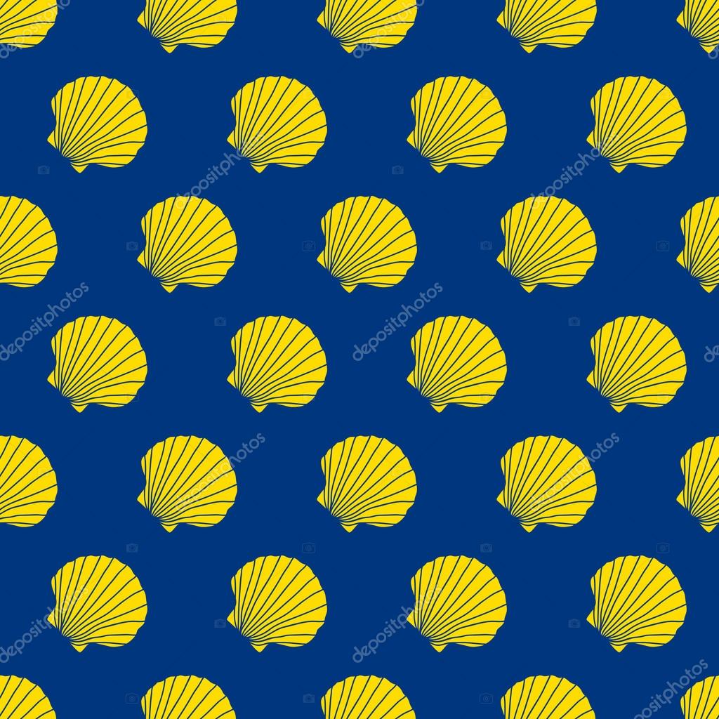 Plantilla De Concha De Vieira