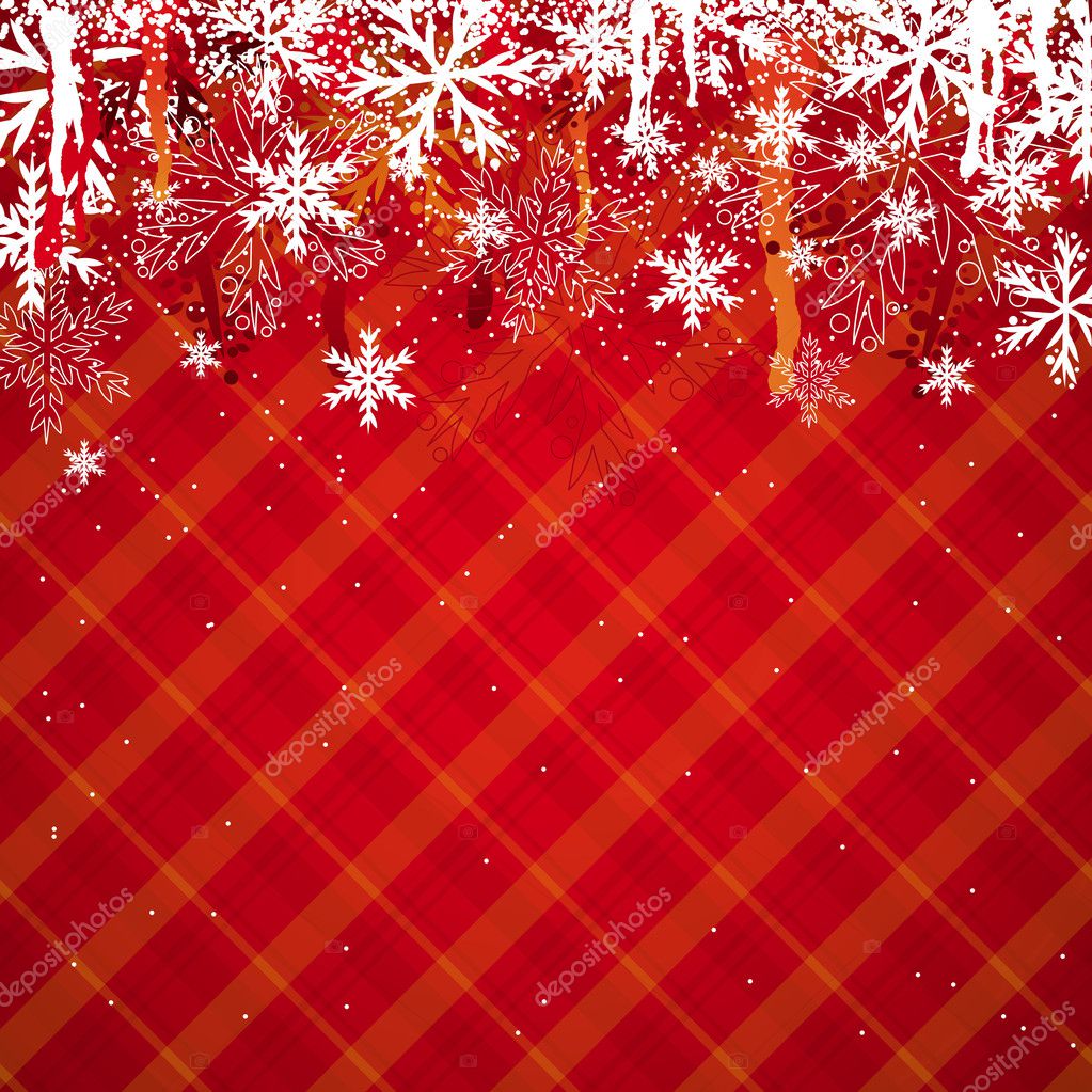 Red christmas background, vector Stock Vector by ©sunnyfrog 53093541