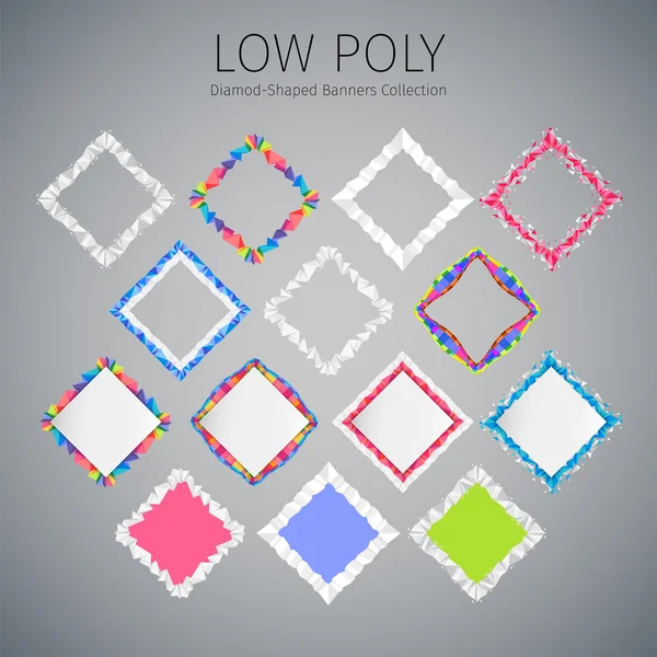 Low Poly Rounded Square Banners Set Stock Vector Image by ©Voysla #101272926