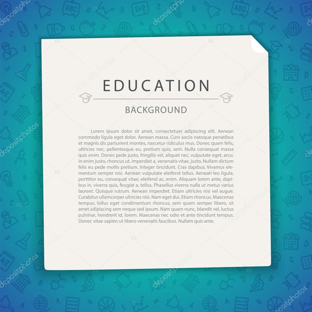 Colorful Education Background with Copy Space Stock Vector Image by ...