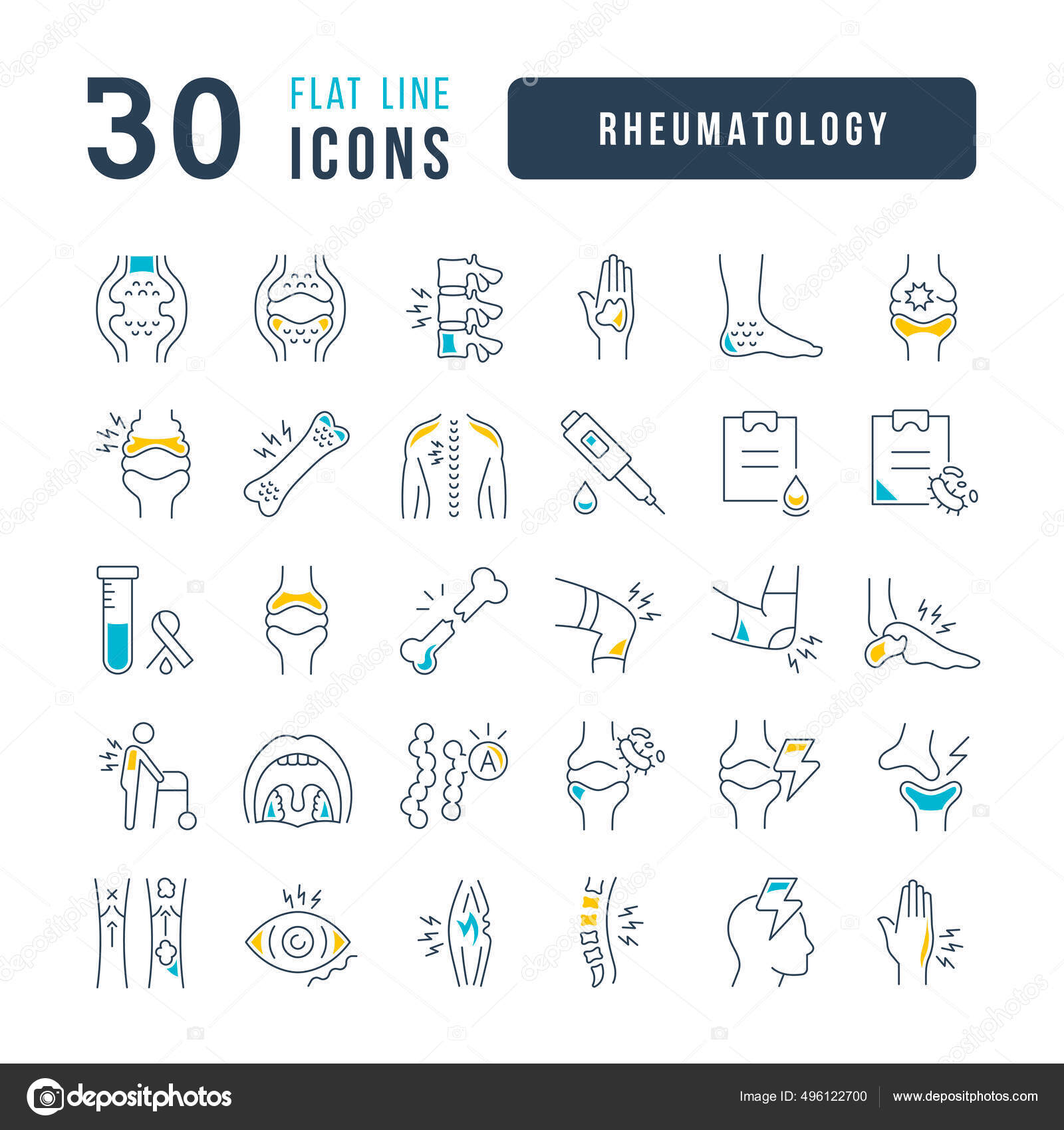Rheumatology Collection Perfectly Thin Icons Web Design App Most Modern ...
