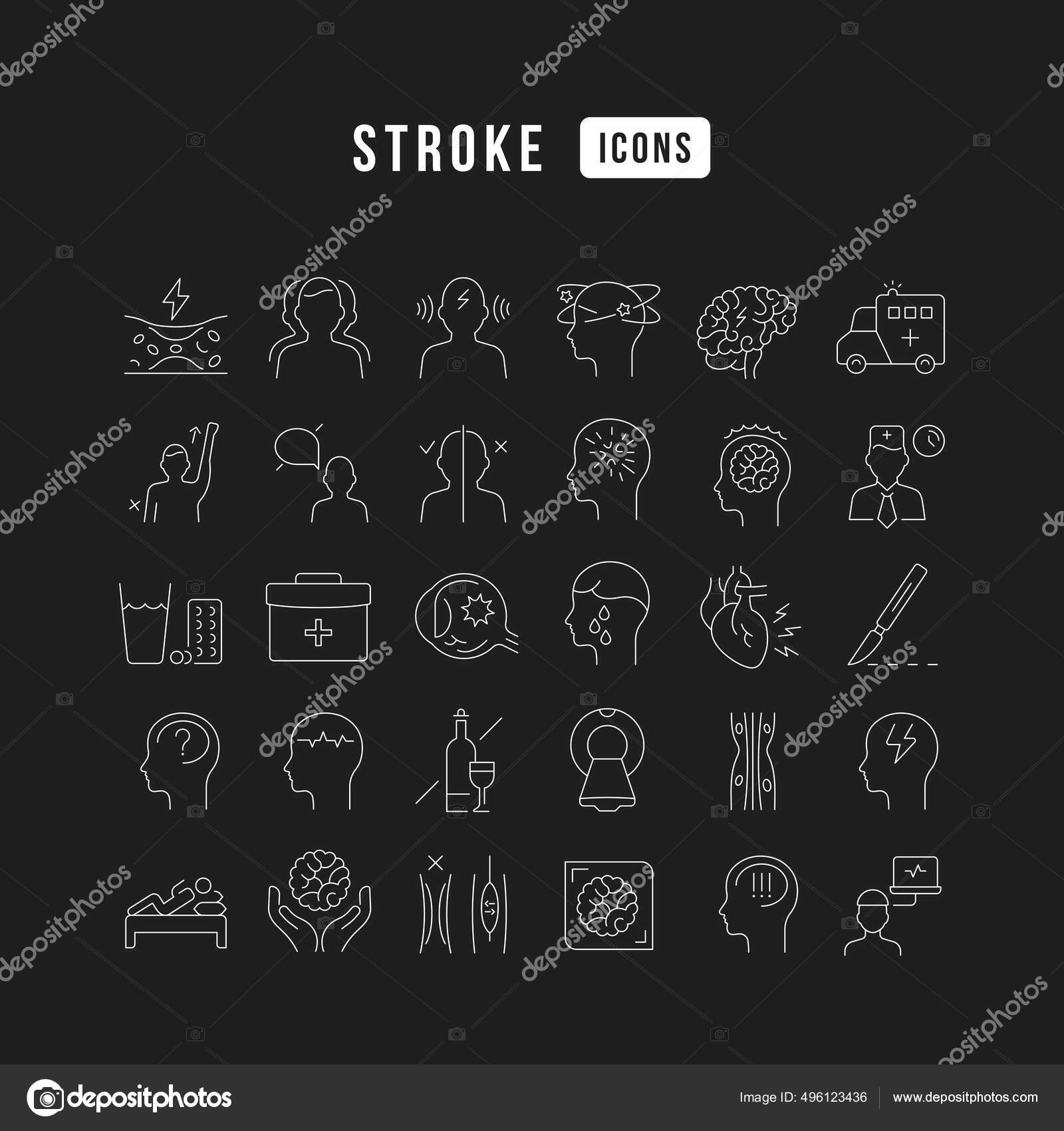 Stroke Collection Perfectly Thin Icons Web Design App Most Modern Stock ...
