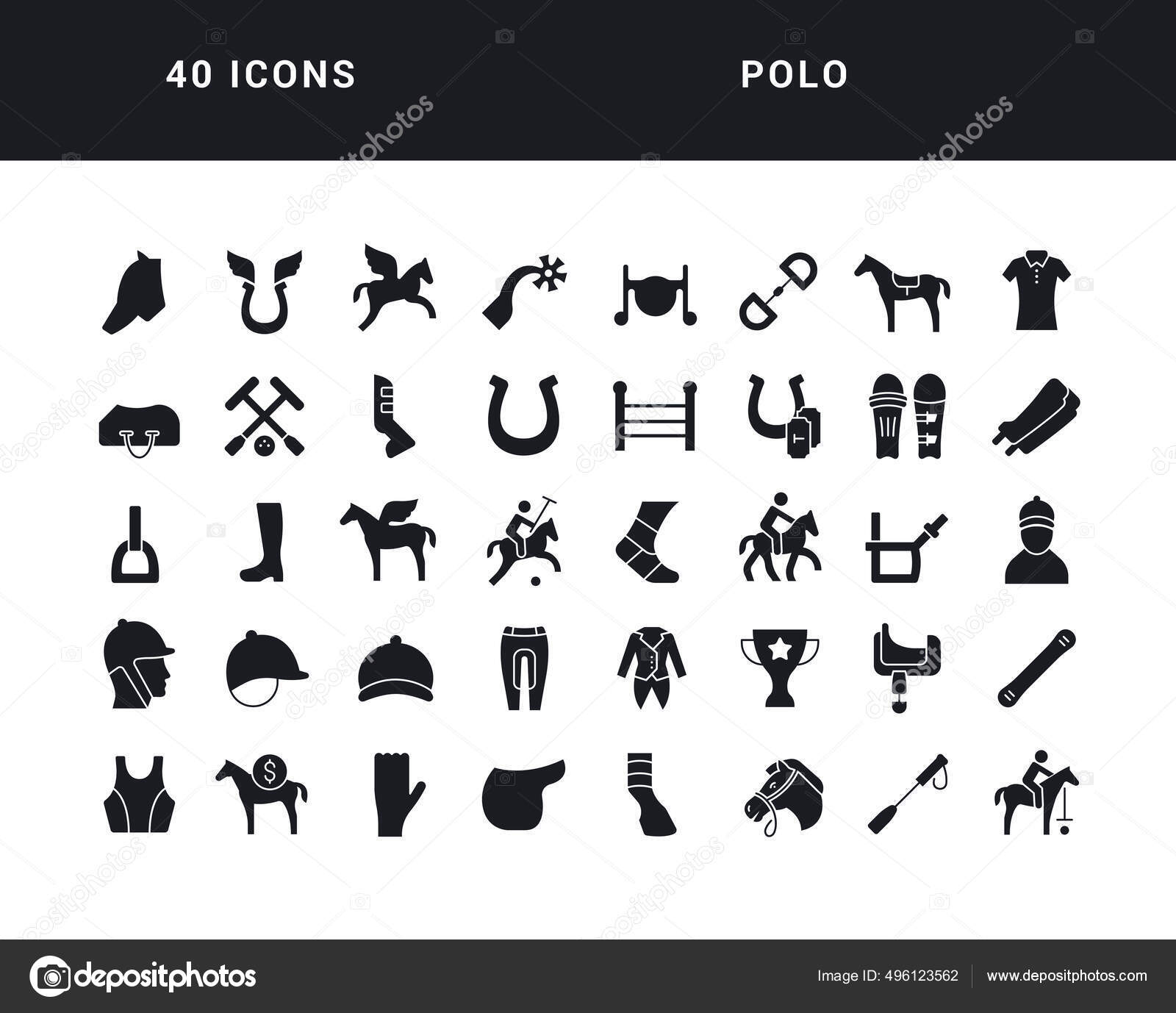 Polo Collection Perfectly Simple Monochrome Icons Web Design App Most ...