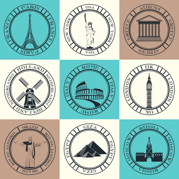 Logo cities Vector Art Stock Images | Depositphotos