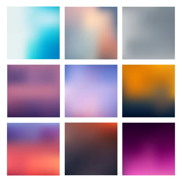 Set Blurred Backgrounds Stock Vector Image by ©andrei45454 #74997131