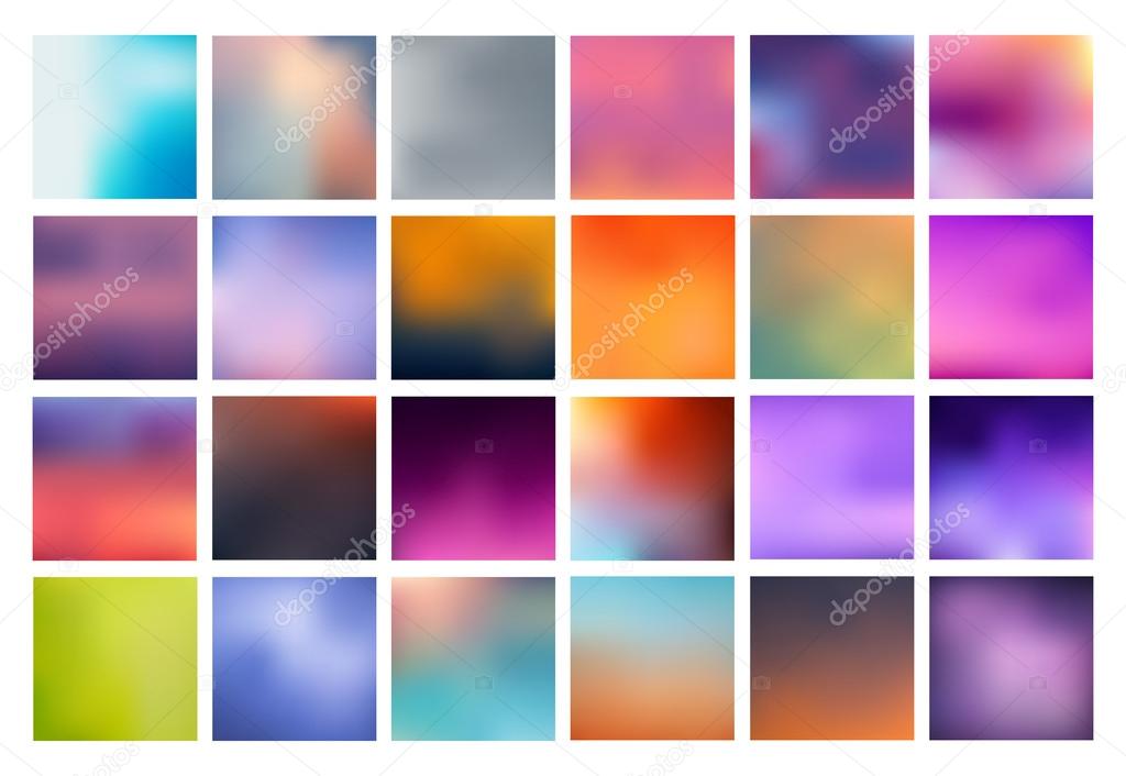 Set Blurred Backgrounds Stock Vector Image by ©andrei45454 #76351733
