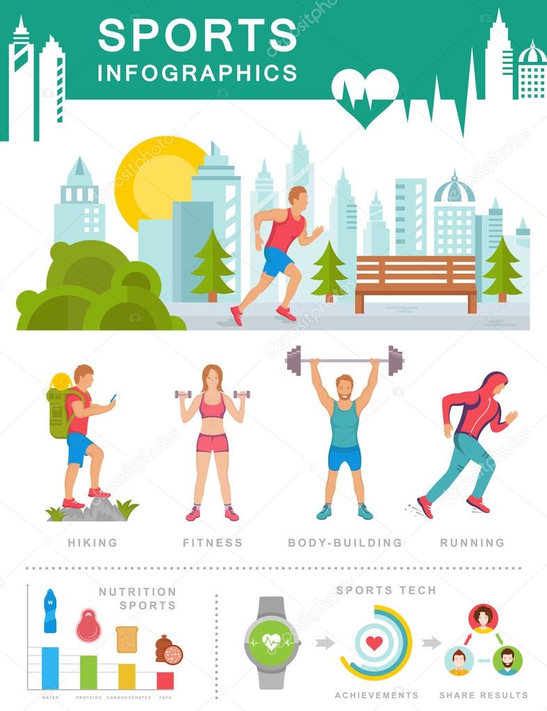 Vector Sports Infographics — Stock Vector © andrei45454 #95332936