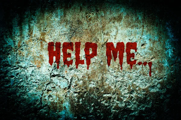 Help bloody on dirty brick wall with vintage and vignette tone - Stock ...