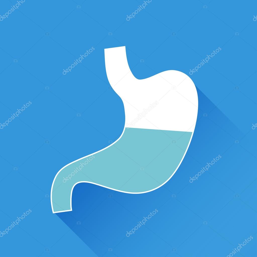 Stomach on a blue background — Stock Vector © Yura94loudking #64401511