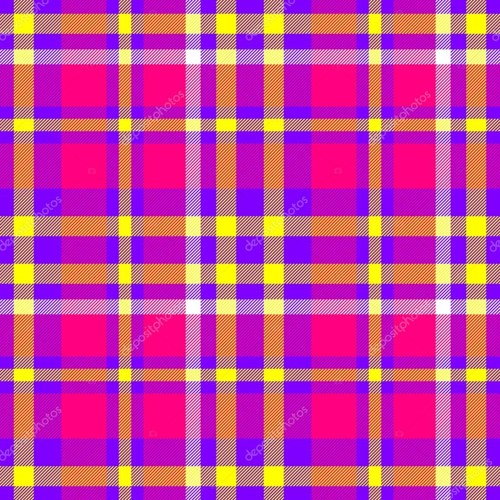Pink And Purple Plaid Background