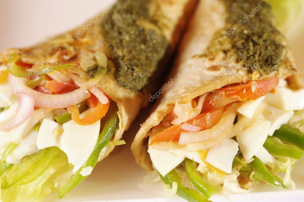 Indian vegetable roll. Stock Photo by ©manubahuguna 51884371