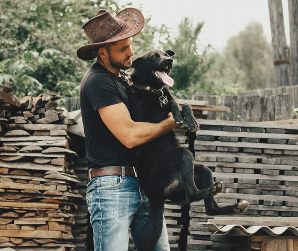 Cowboy with dog Stock Photos, Royalty Free Cowboy with dog Images ...