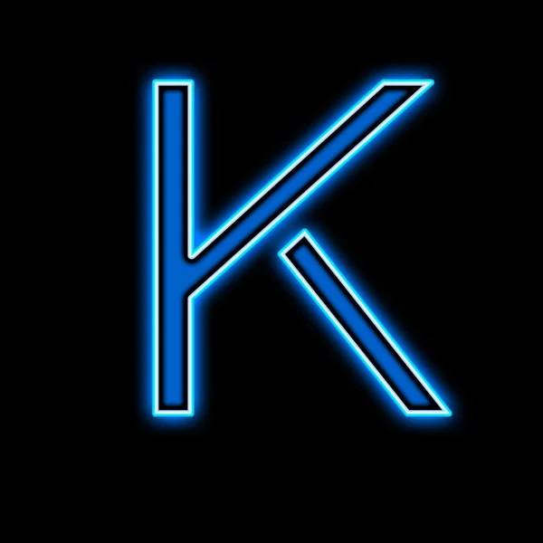 Letter K Blue