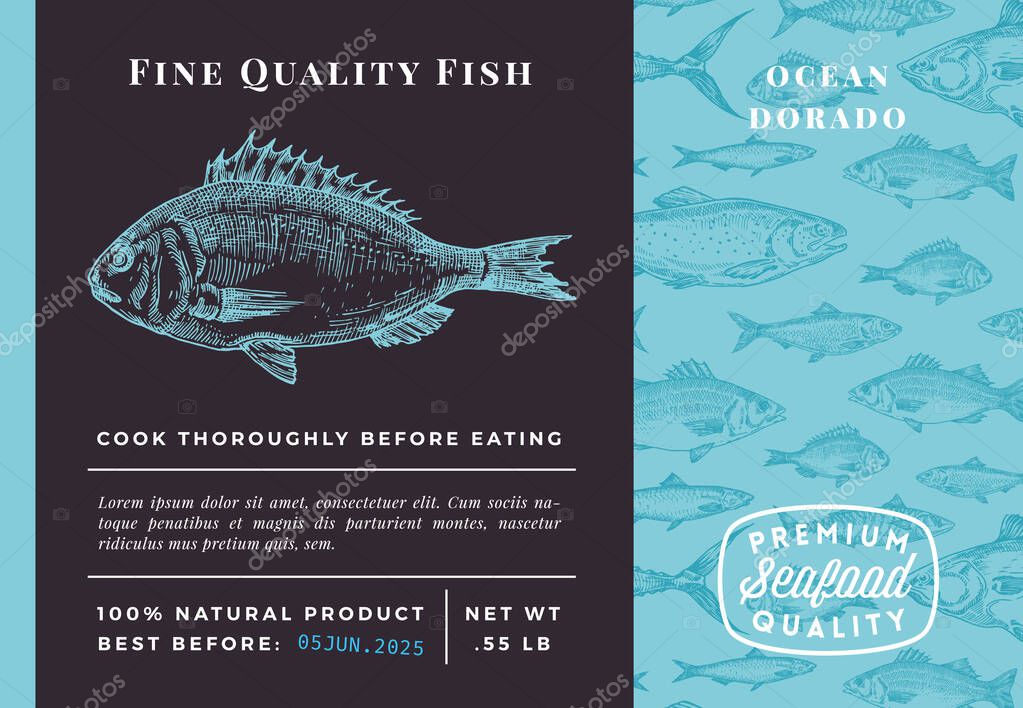 Calidad Premium Dorado Abstract Vector Packaging Design o Label ...