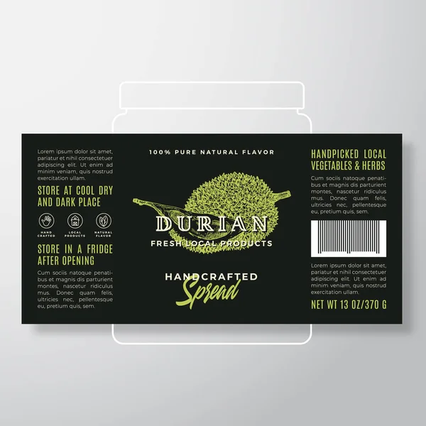 Durian package Vector Art Stock Images | Depositphotos