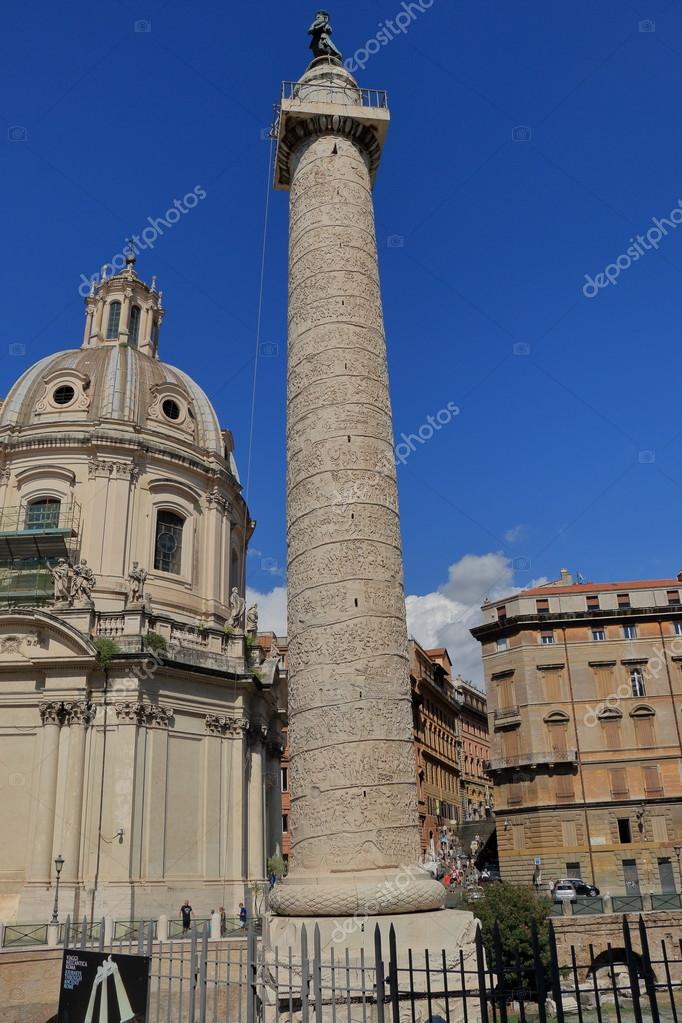 Columna De Trajano Y La Cúpula Al Santissimo Nome Di Maria Foro Traia 2022