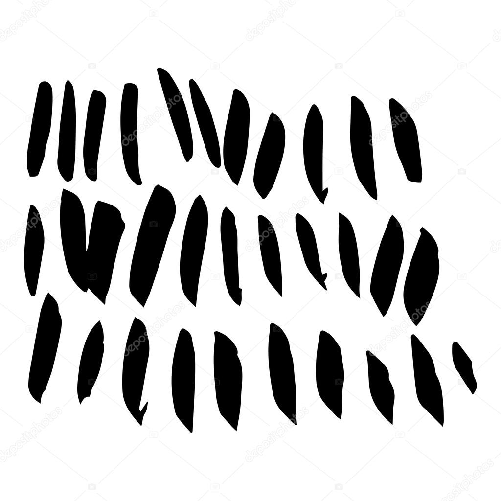 Hand-drawn ink collection Stock Vector Image by ©TAkhmet #122438996