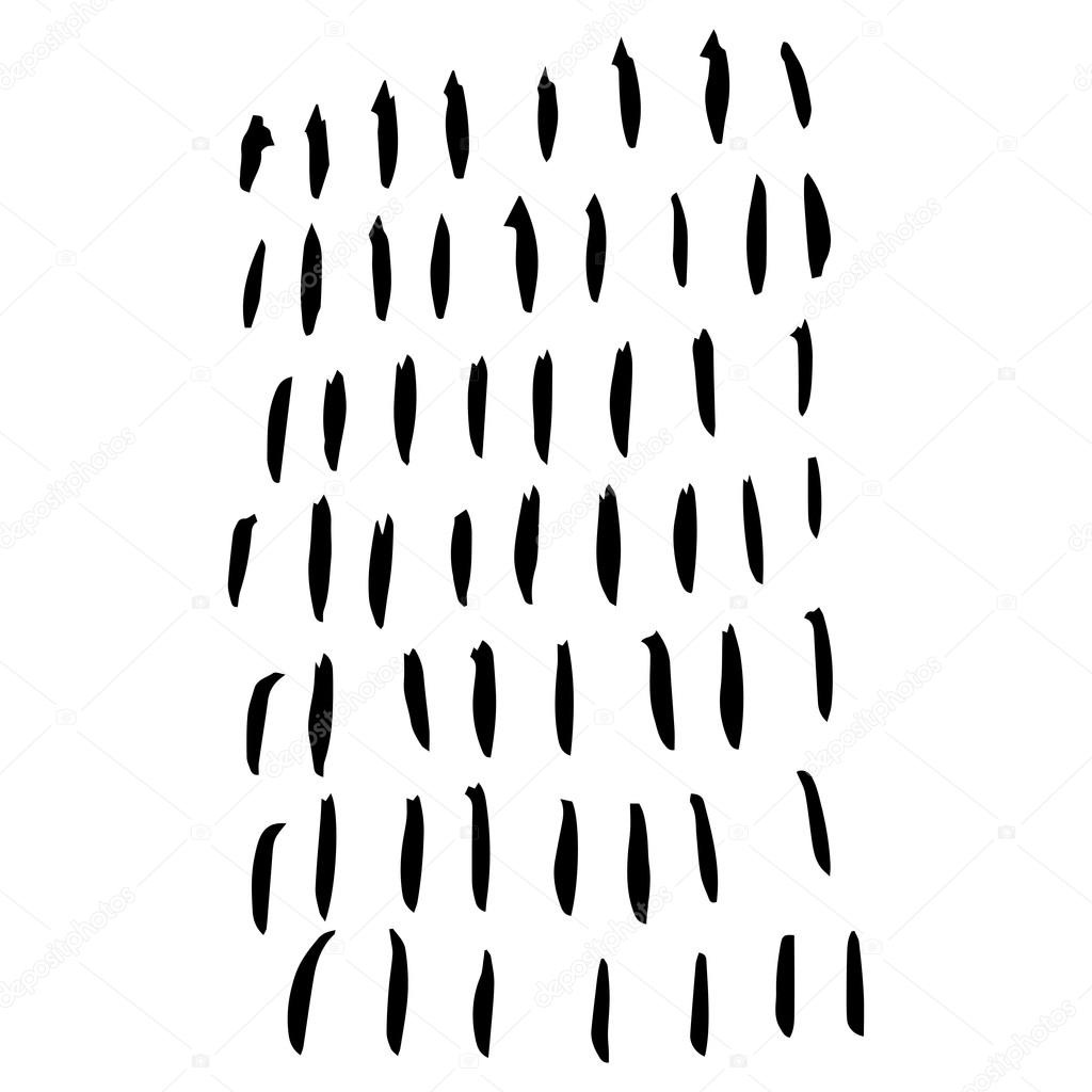 Hand-drawn ink collection Stock Vector Image by ©TAkhmet #122441106