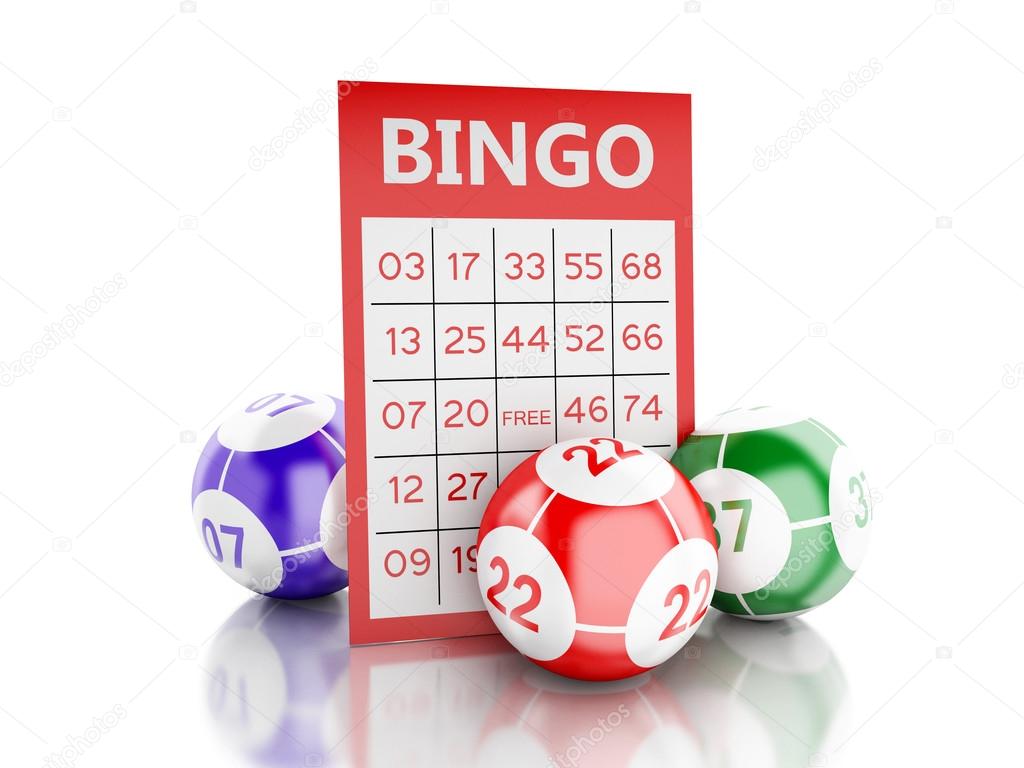 3d Red bingo card with bingo balls. — Stock Photo © nicomenijes #116751166