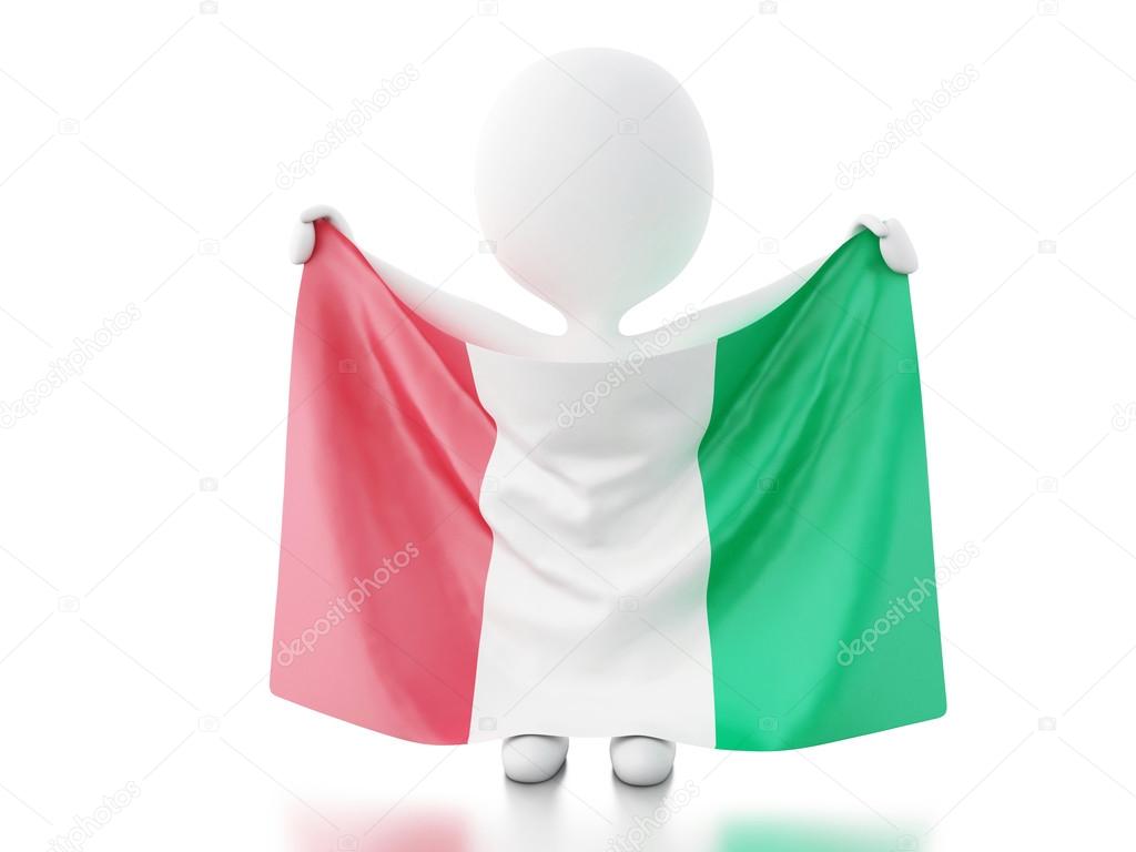 3d White people with Italy flag. — Stock Photo © nicomenijes #119489180