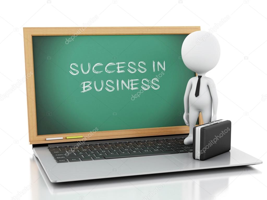 3d white business people with briefcase and laptop. Stock Photo by ... 3d white business people with briefcase and laptop. Stock Photo by ...