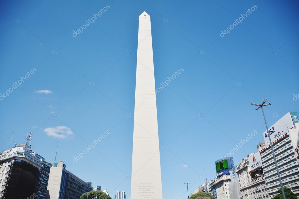 The Obelisco in Buenos Aires. Argentina – Stock Editorial Photo ...