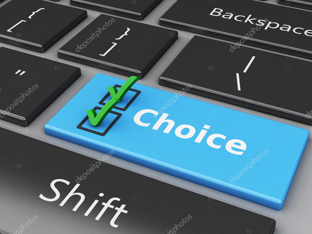 3d Check mark on the computer keyboard. — Stock Photo © nicomenijes ...