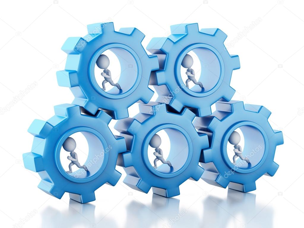3d White business people with a gear mechanism Stock Illustration by ... 3d White business people with a gear mechanism Stock Illustration by ...