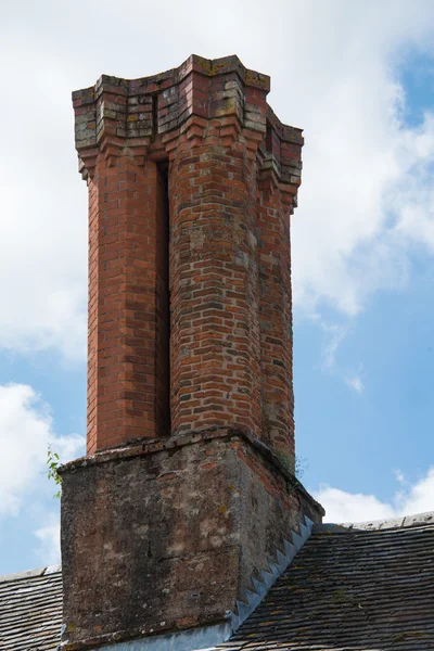 Six chimney stacks on old house — Stock Photo © steveheap #1093231