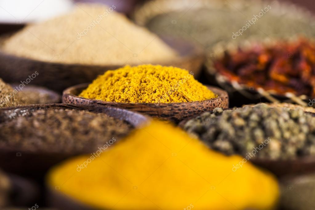 Seamless texture with spices and herbs — Stock Photo © dianaduda #74186617