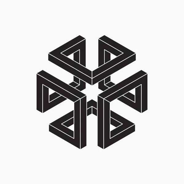 Isometric Cube Figure Impossible Shape Linear Infinite Box Figure Cube ...