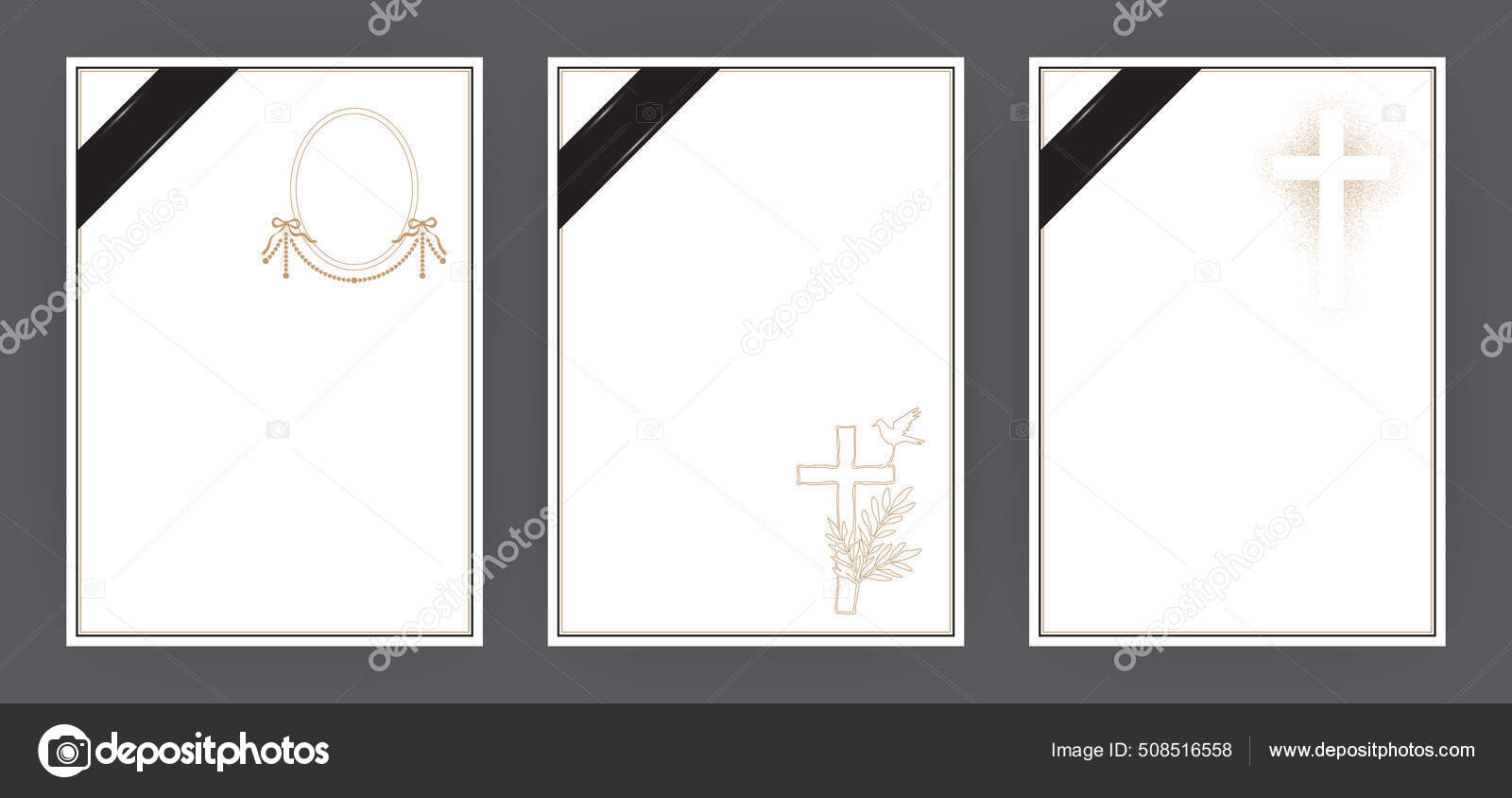 Blank Piece Set For Funeral