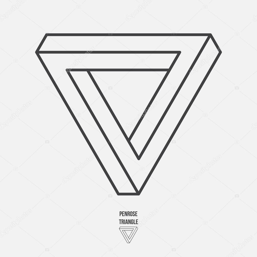 Penrose triangle, line design, vector illustration Stock Vector Image ... Penrose triangle, line design, vector illustration Stock Vector Image ...