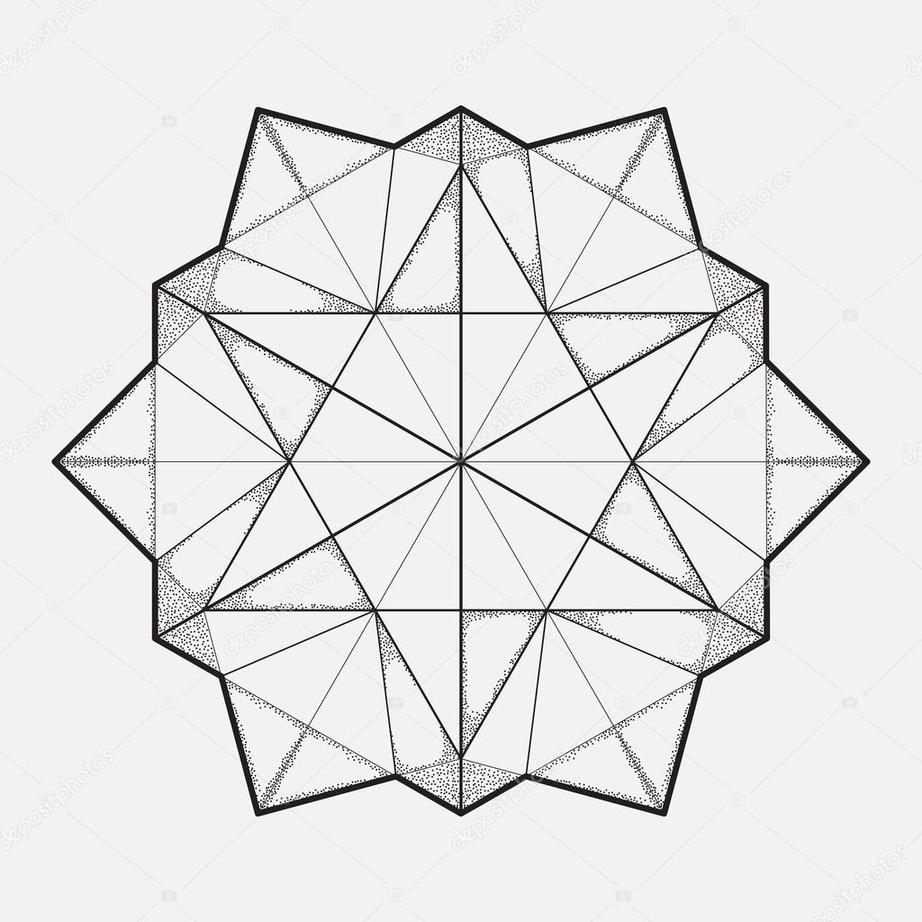 Geometric shape, star design — Stock Vector © kovalto1 #61445667