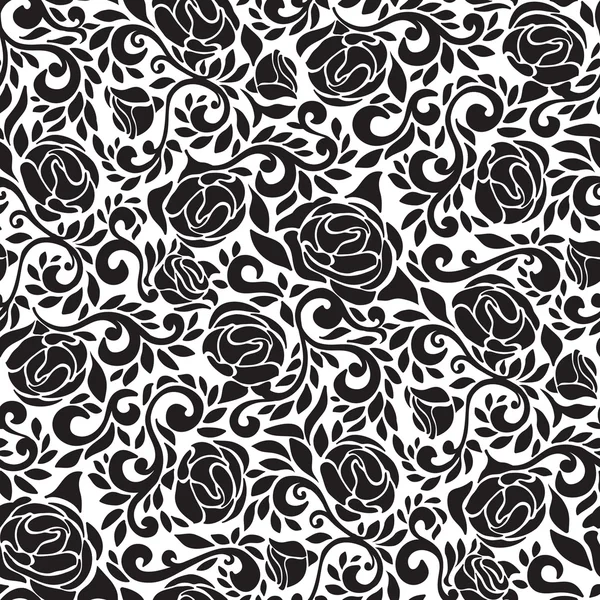 Abstract seamless lace pattern with flowers roses Stock Vector Image by ...