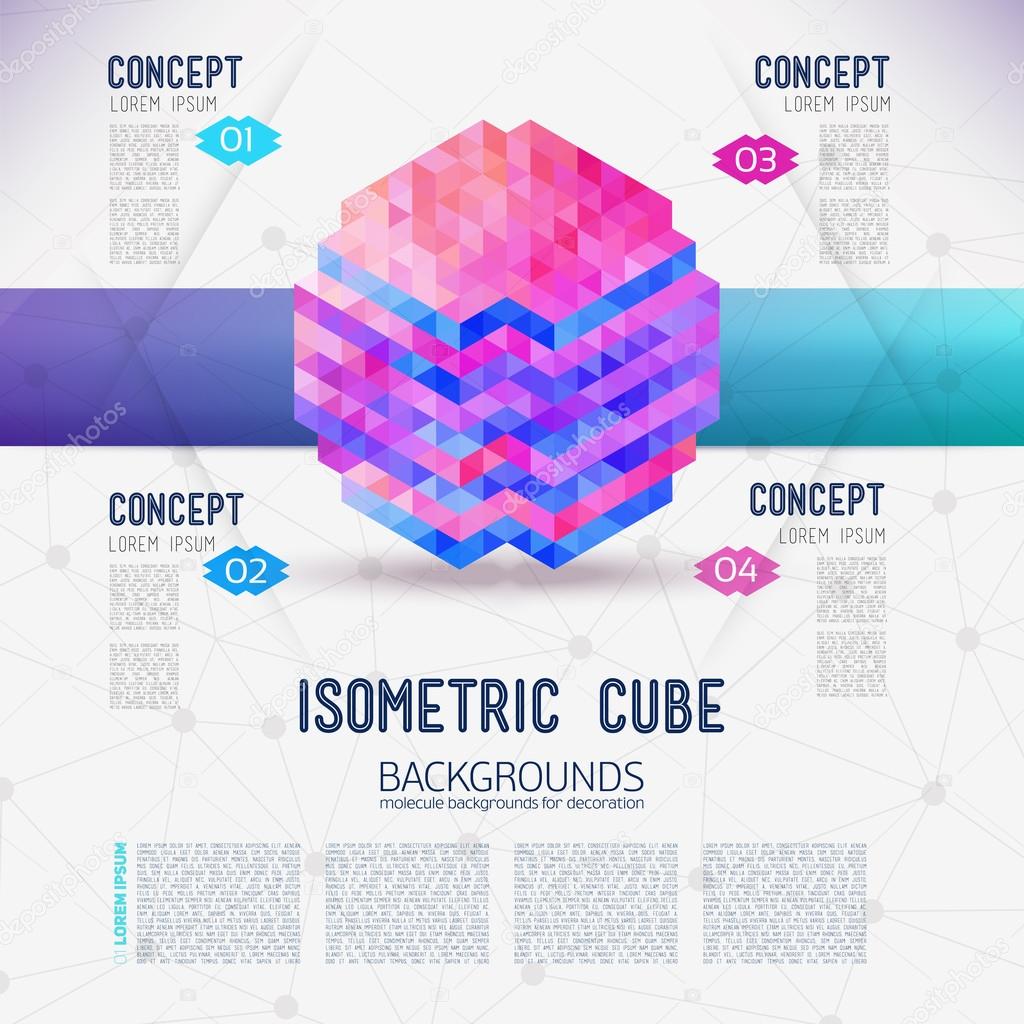Abstract concept isometric cube Stock Vector Image by ©Deedman #69389505